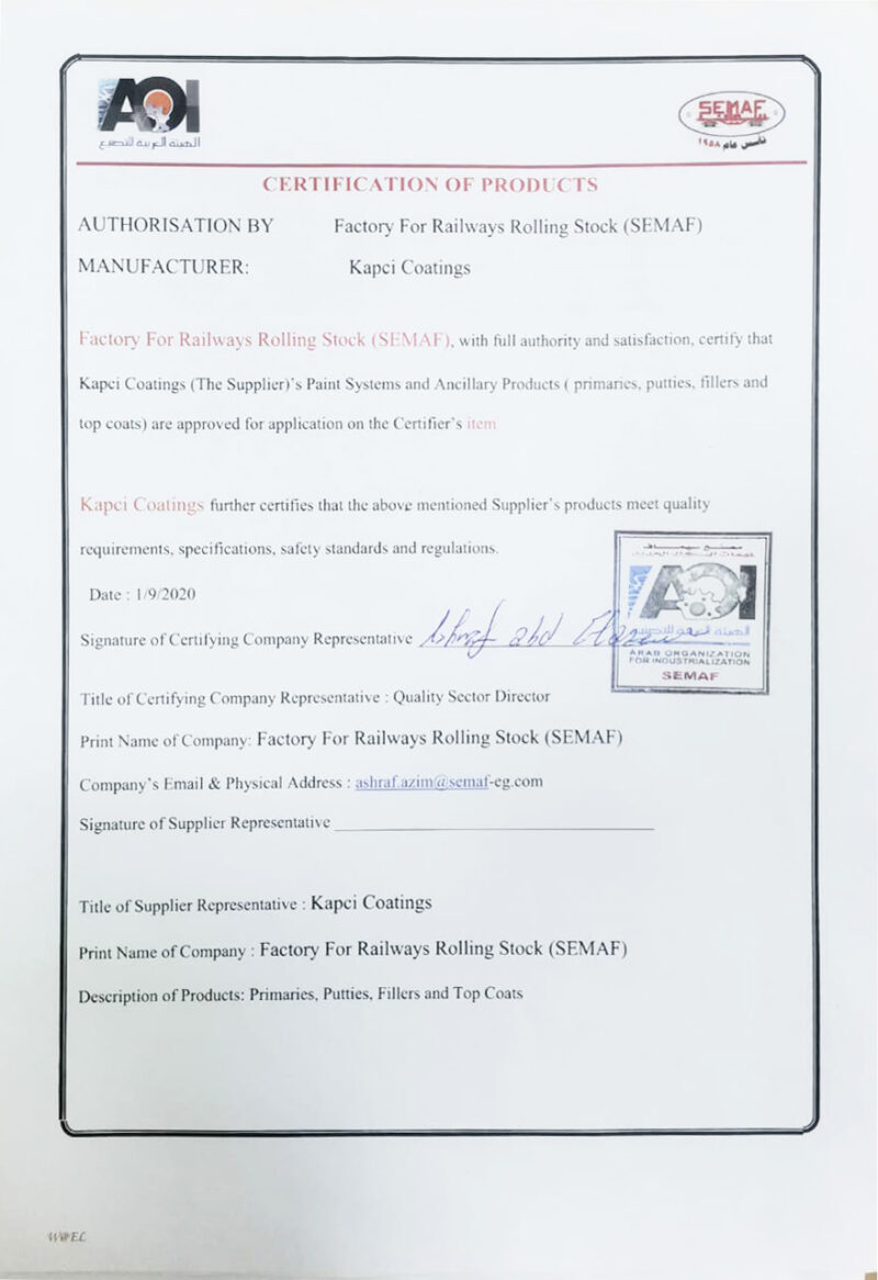 The visit of Semaf chairman KAPCI – Welcome to KAPCI Coatings Official ...